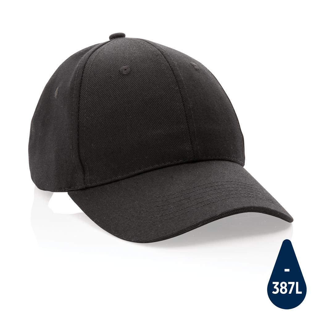 Impact AWARE™ 6 Panel 280gr Recycled Cotton Cap – Black – Gulfrose ...